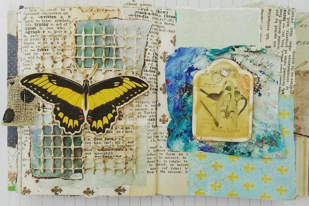 Art in Motion: DIY Glue Book | Layered Pages